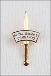 42 COMMANDO ROYAL MARINES DAGGER GOLD or SILVER LAPEL PIN QUALITY ITEM ...