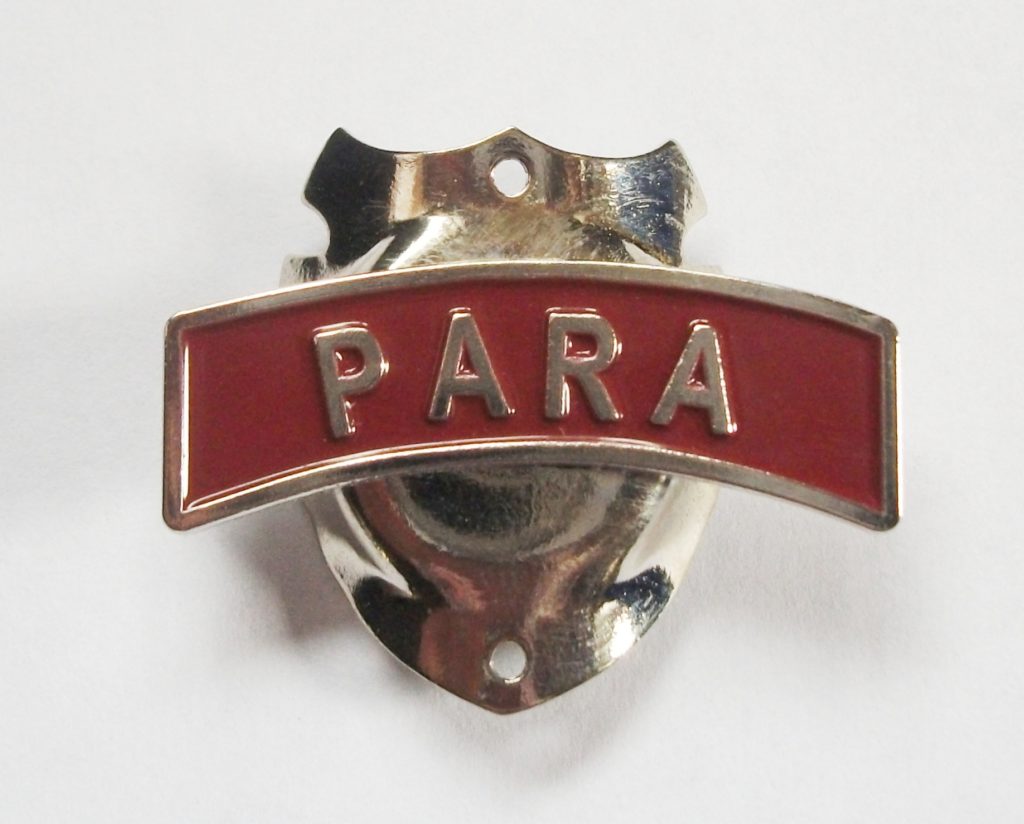 PARA PARACHUTE REGIMENT LAPEL PIN OR WALKING STICK MOUNT QUALITY ITEM 2 ...